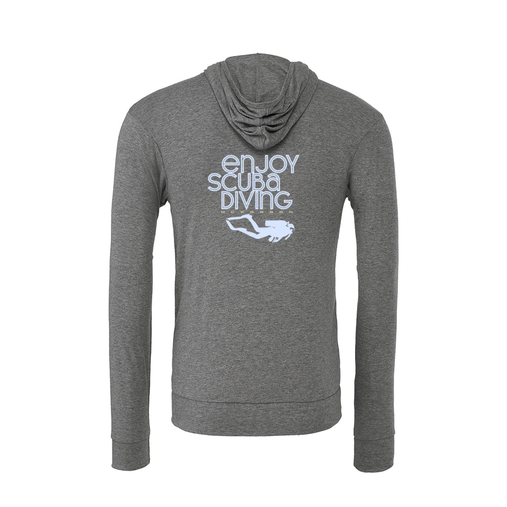 Sweat shirt plongée léger à zip homme Enjoy Scuba Diving – Mokarran
